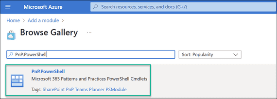 Run PnP PowerShell from Azure Automation | Denis Molodtsov Blog