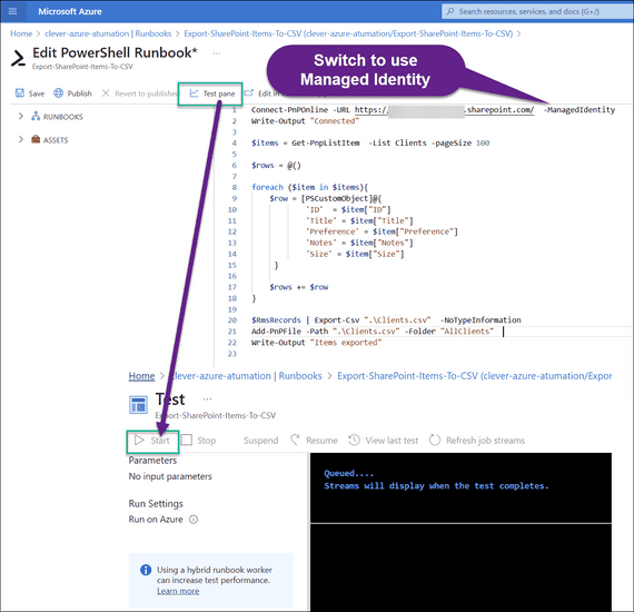Run PnP PowerShell from Azure Automation | Denis Molodtsov Blog
